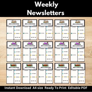 Editable Weekly Classroom Newsletter Templates - Keep Parents Updated ...