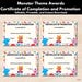 End of Year Monster Themed Certificate of Completion and Promotion ...