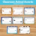Editable Animal Theme Awards for Students - Customizable Classroom ...