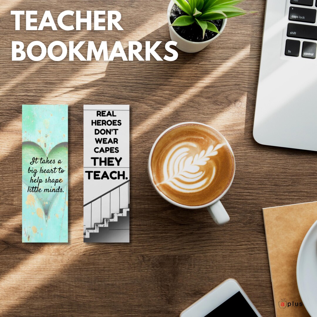 Printable Teacher Appreciation Bookmarks Editable Digital Designs for ...