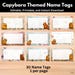 Capybara Name Tags: Customizable Classroom Decor (powerpoint Digital ...