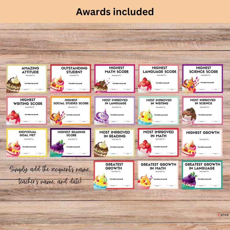 Make End of School Year Extra Special With Cupcake Inspired Student ...