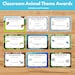 Editable Animal Theme Awards for Students - Customizable Classroom ...