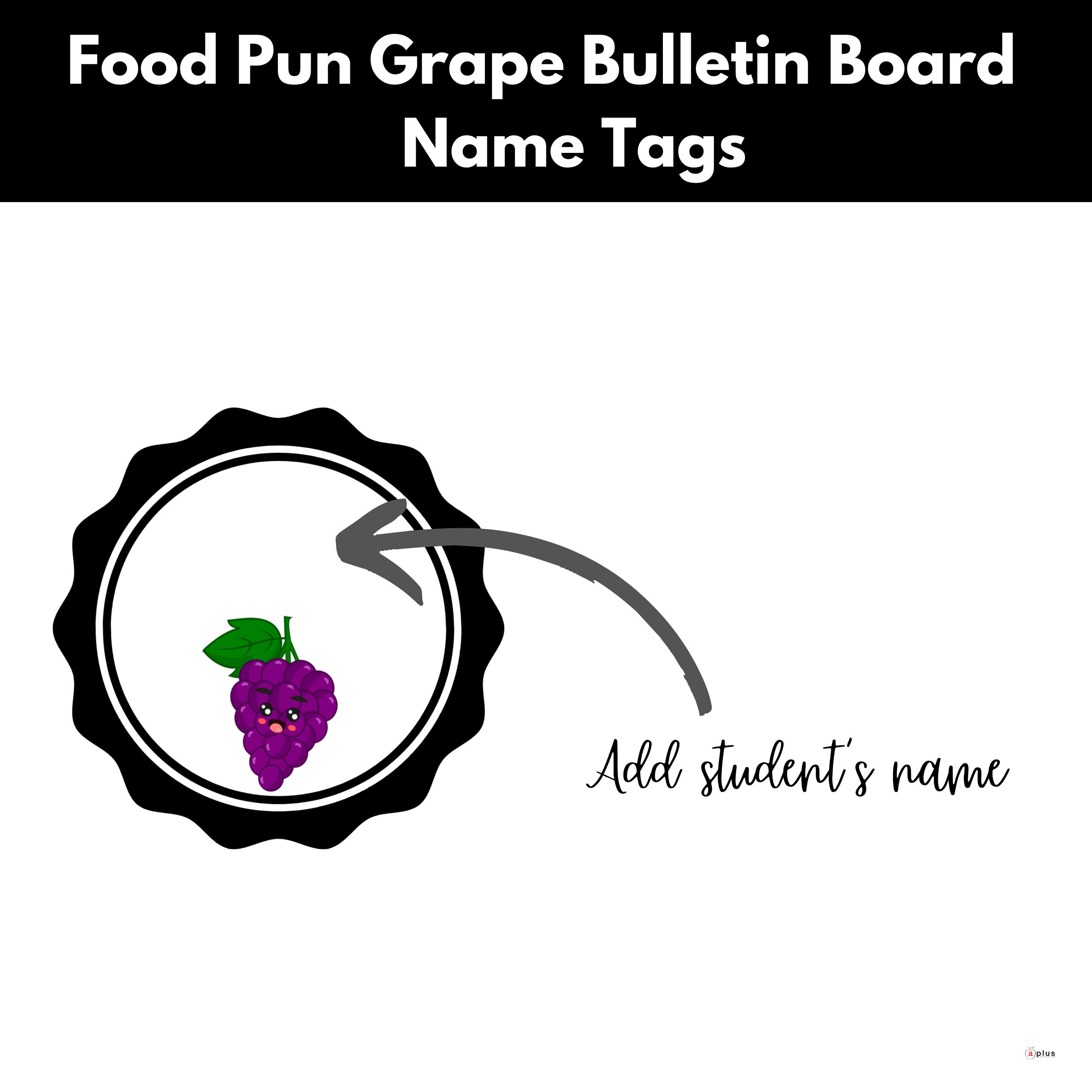 Personalized Grape-themed Bulletin Board for Welcoming Students Back to ...