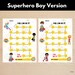 Superhero-themed Reward Chart for Kids Behavior Tracking for Positive ...