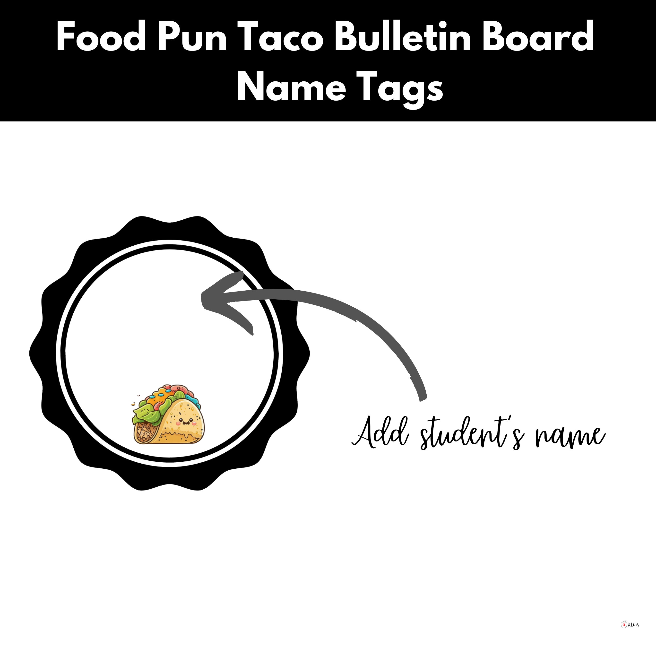 Editable Taco-themed Bulletin Board for Back to School - Personalize ...