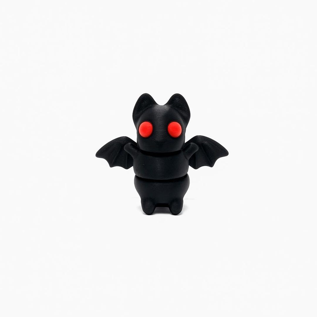 Bat Jigglit – 3D Printed Articulated Bat Toy | Flexible Fidget, Sensory ...