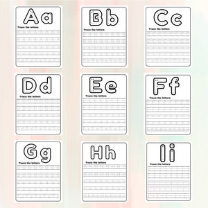 Alphabet Tracing Worksheet ,printable Preschool Activities,abc Letter ...
