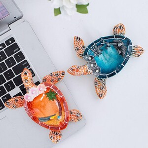 Resin Turtle Mini Ashtray, Creative and Trendy Home Living Room ...