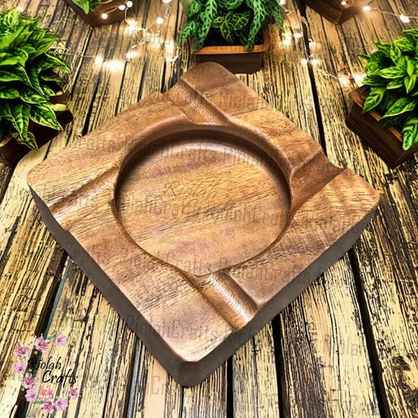 Wooden Ashtray - Etsy