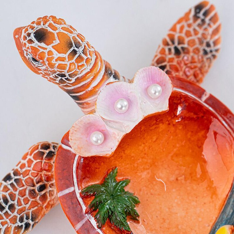 Resin Turtle Mini Ashtray, Creative and Trendy Home Living Room ...