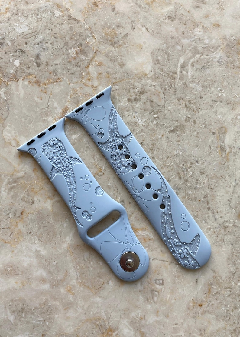 Whale Shark Engraved Apple Watch Band - Sizes: 38mm, 40mm, 41mm (small ...