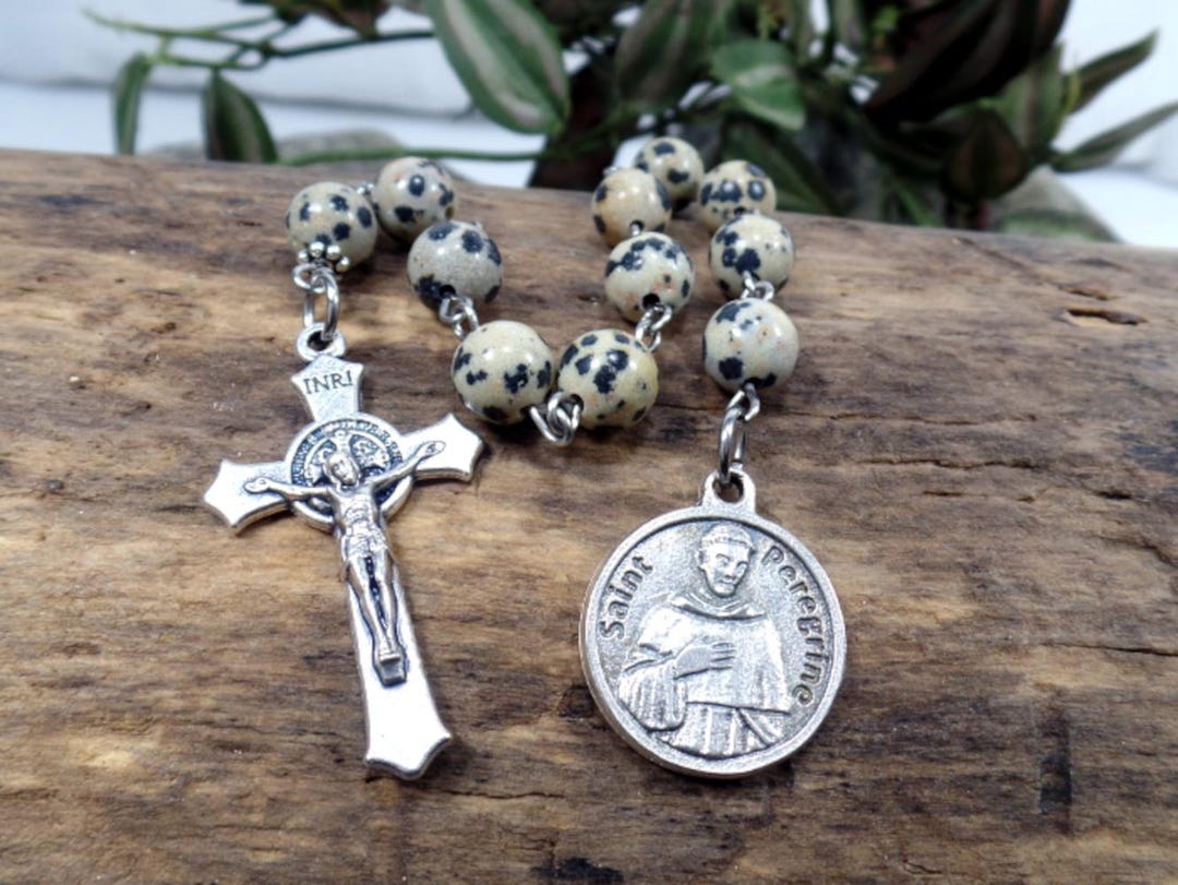 Saint Peregrine Patron Saint of Cancer Mens Pocket Rosary Prayer Beads ...