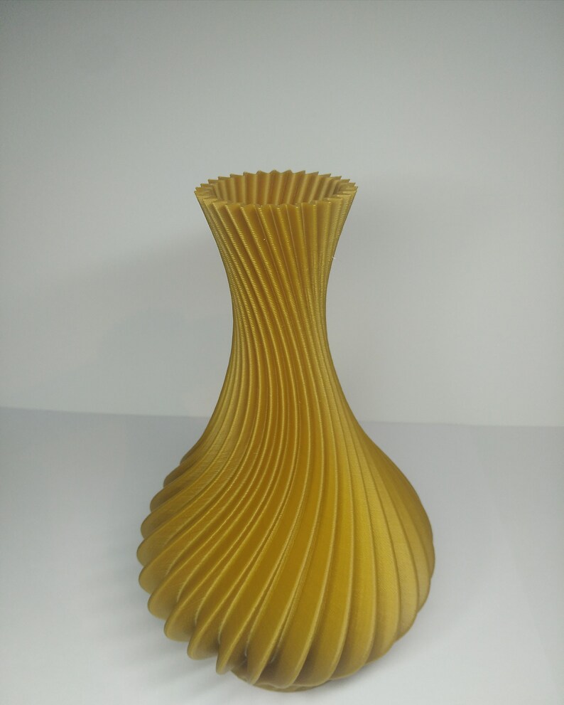 Spiral Wavy Vase 3D Printed Eco-friendly Vase Modern Vase Home ...