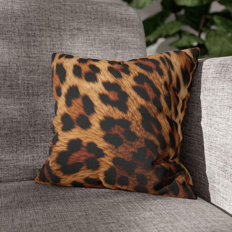 Leopard Print Pillow - Etsy