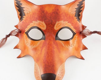 Black Rabbit Leather Mask Handmade Bunny Costume Masquerade Halloween ...