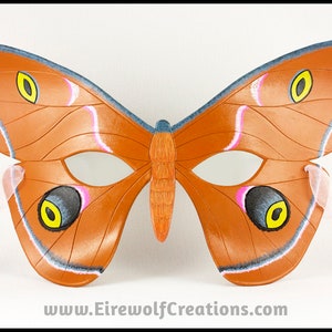 Handmade Leather Moth Mask, Masquerade Costume for Mardi Gras ...