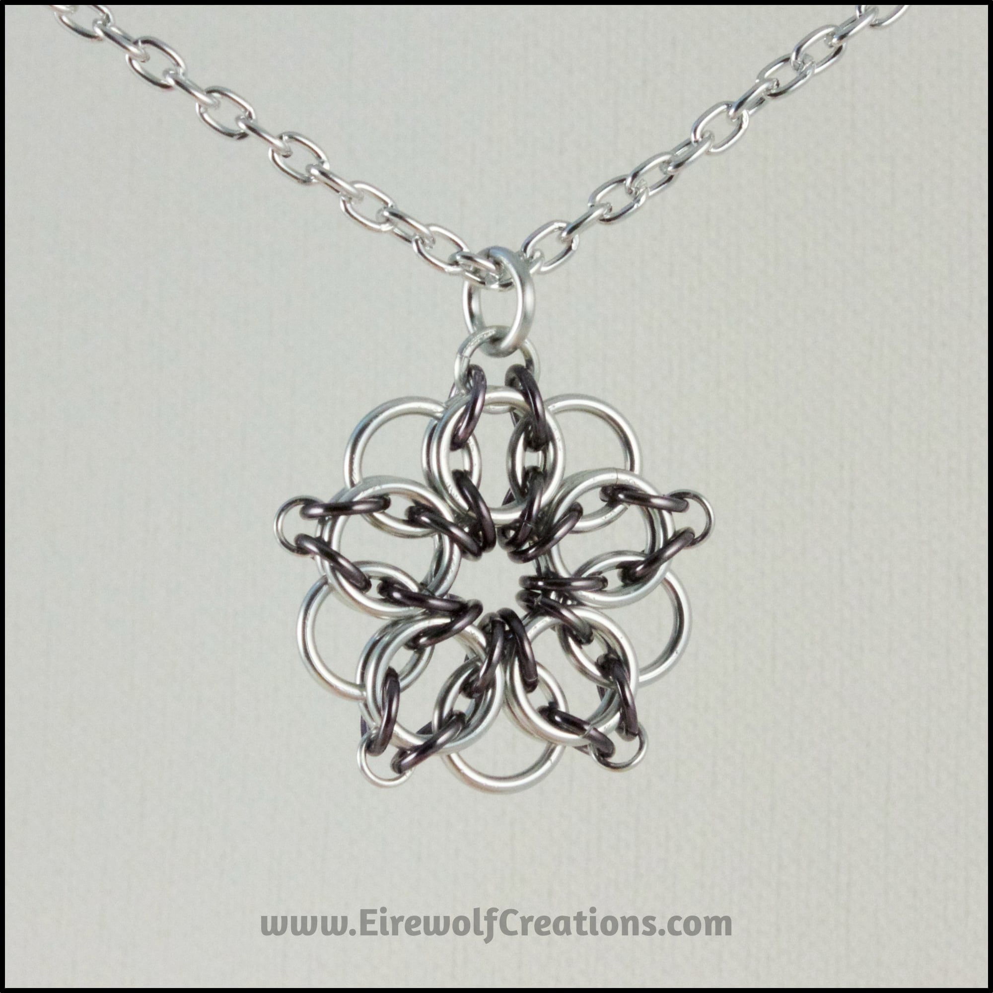 Celtic Star Chainmaille Pendant or Keychain, Chainmail Jewelry or Key ...