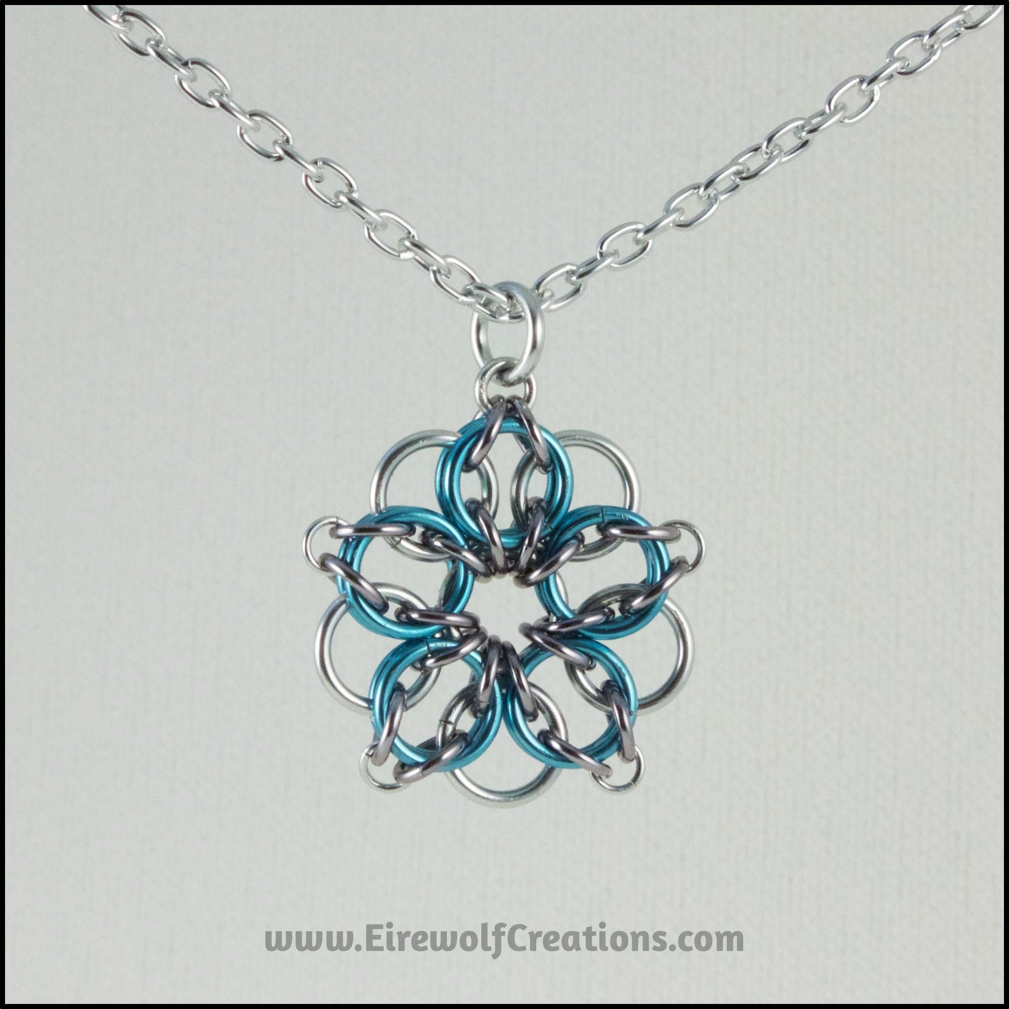 Celtic Star Chainmaille Pendant or Keychain, Chainmail Jewelry or Key ...