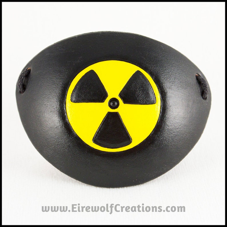 Radioactive Hazard Pirate Eye Patch Handmade Leather Halloween ...