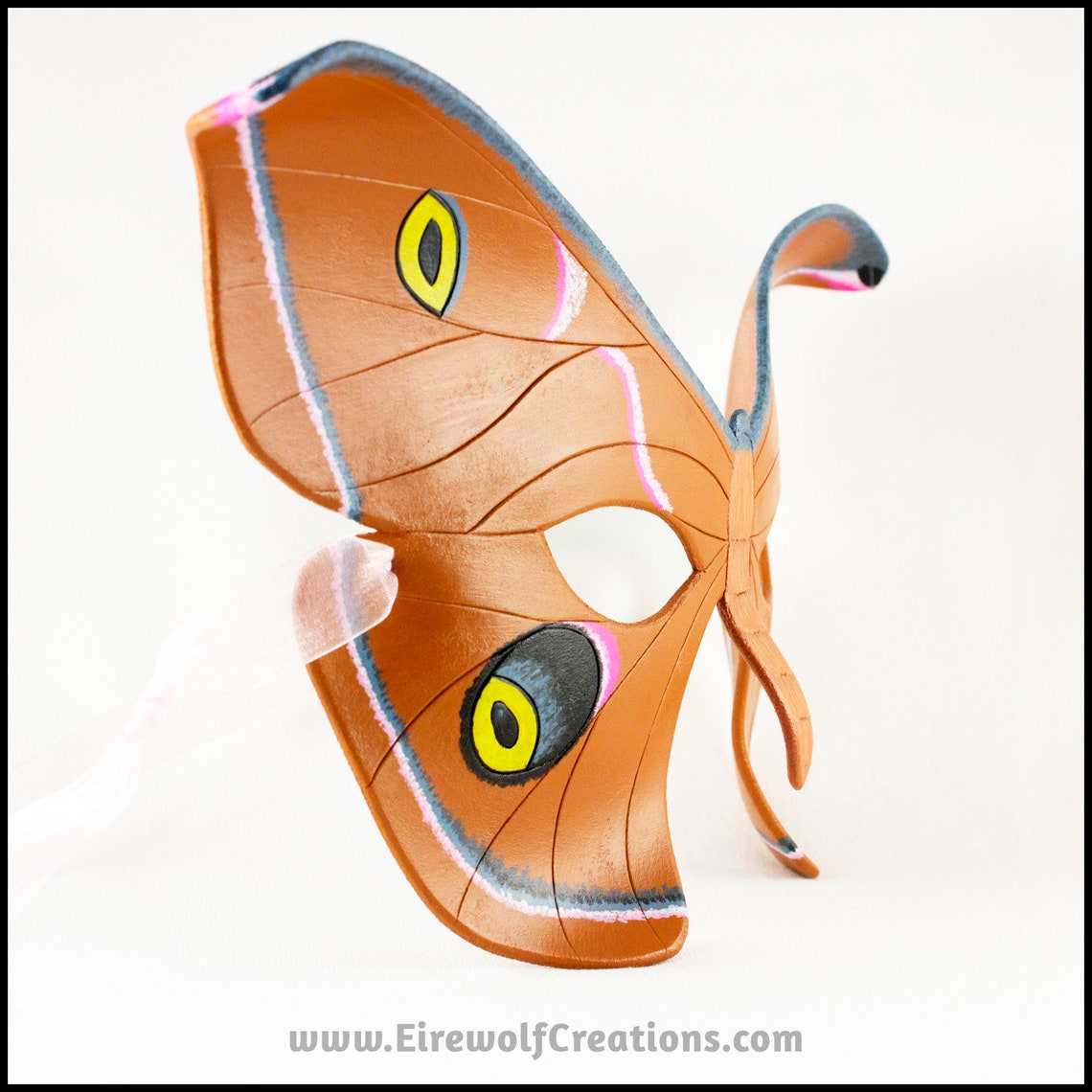 Handmade Leather Moth Mask Masquerade Costume for Mardi Gras - Etsy UK