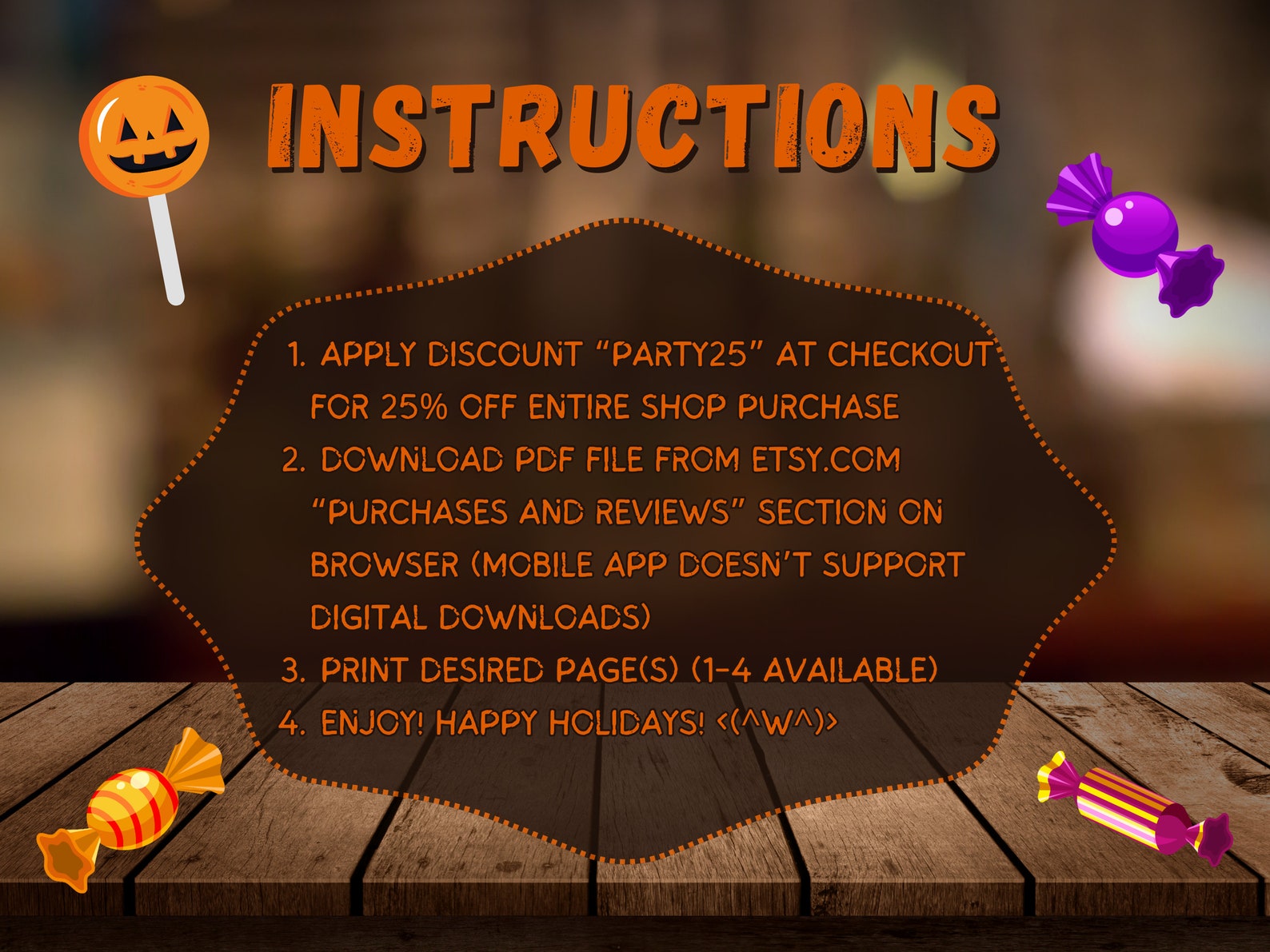 Halloween Party Game Printables: Guess Candies & Pumpkin Weight ...
