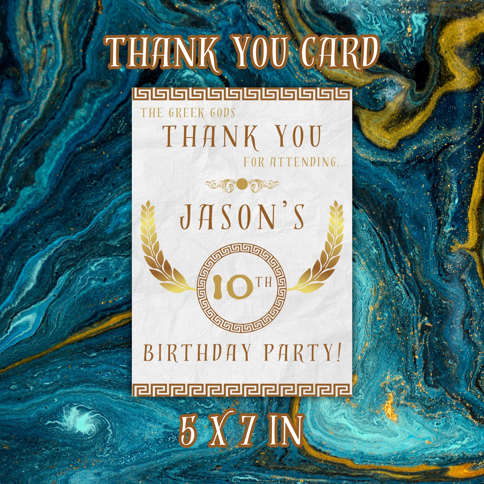 Greek Mythology Birthday Invitation: Gods & Goddesses Party (canva ...