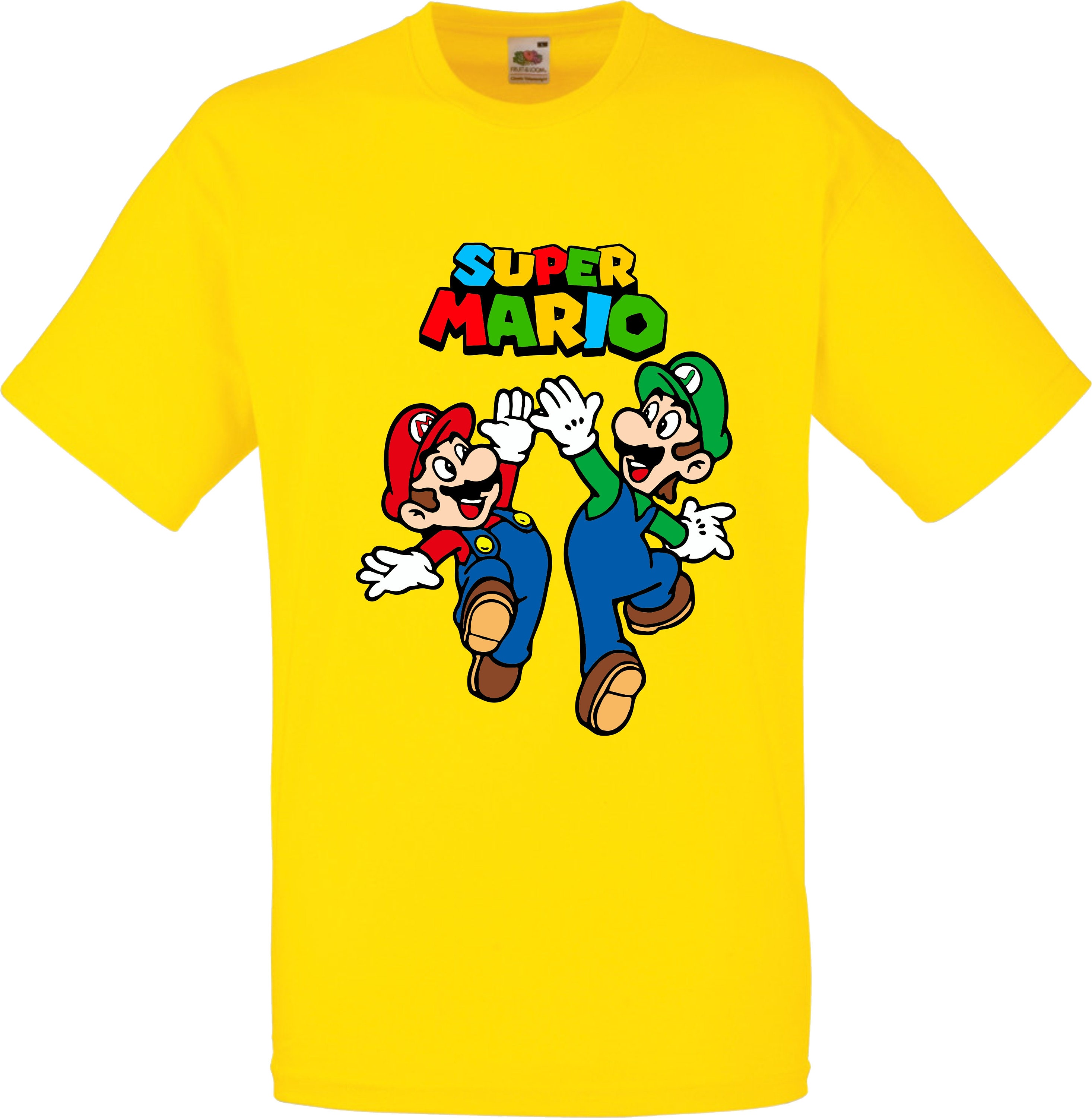 Super Mario and Luigi T-shirt, Super Mario Funny Bros Gaming Super T ...