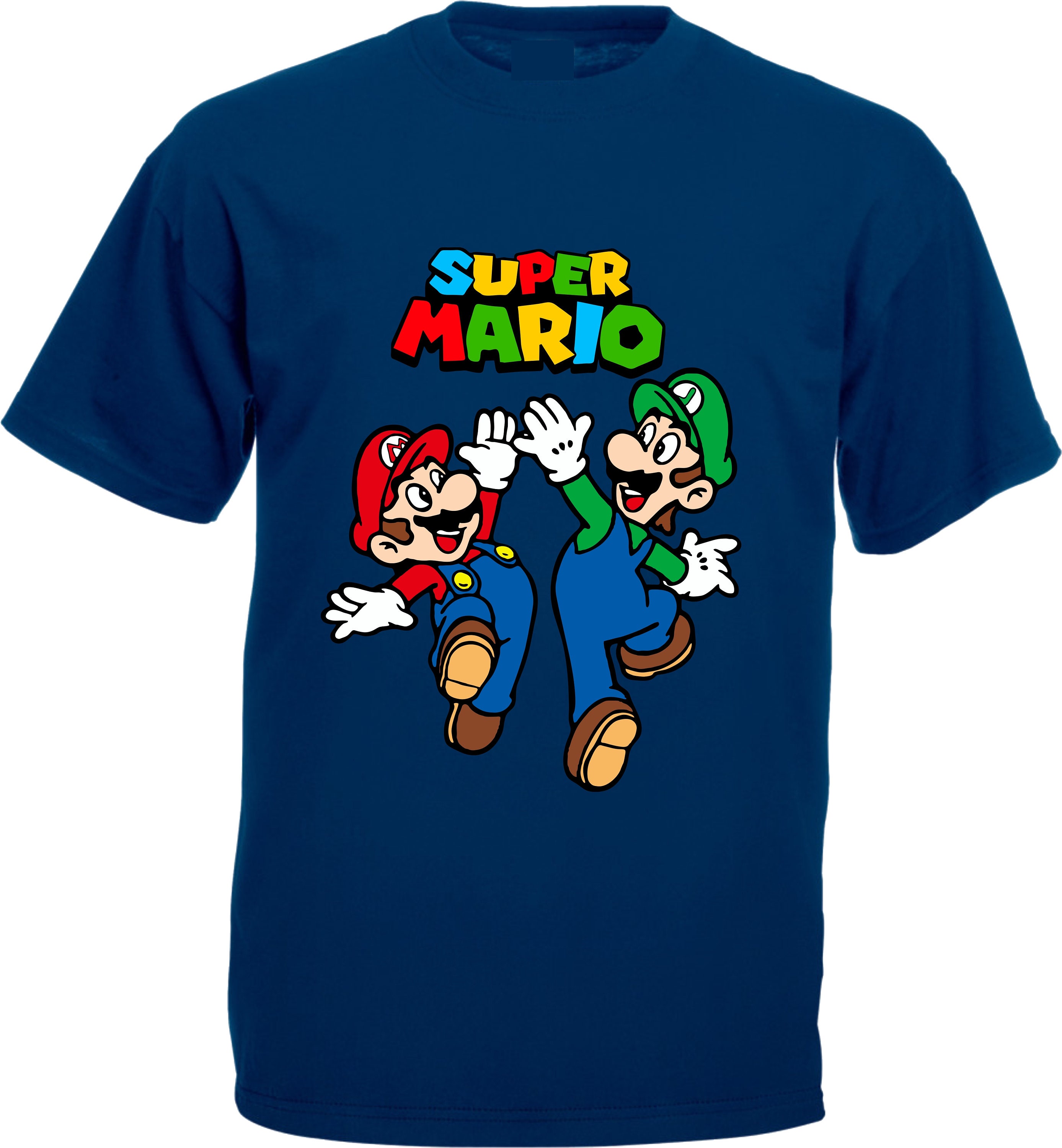 Super Mario and Luigi T-shirt, Super Mario Funny Bros Gaming Super T ...