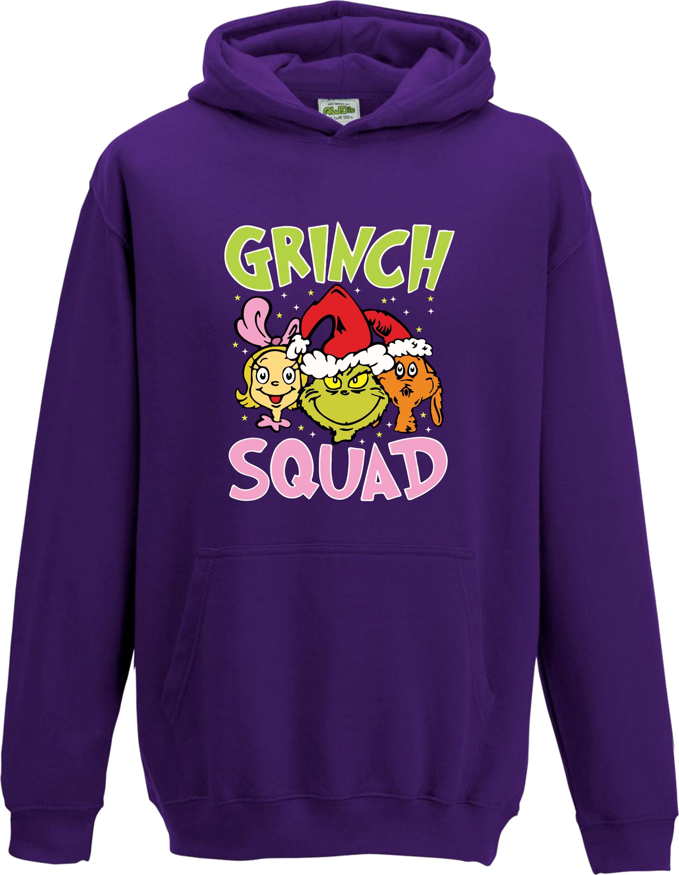 Grinch Squad Retro Christmas Hoodie, Merry Christmas Grinch Squad, Cute ...