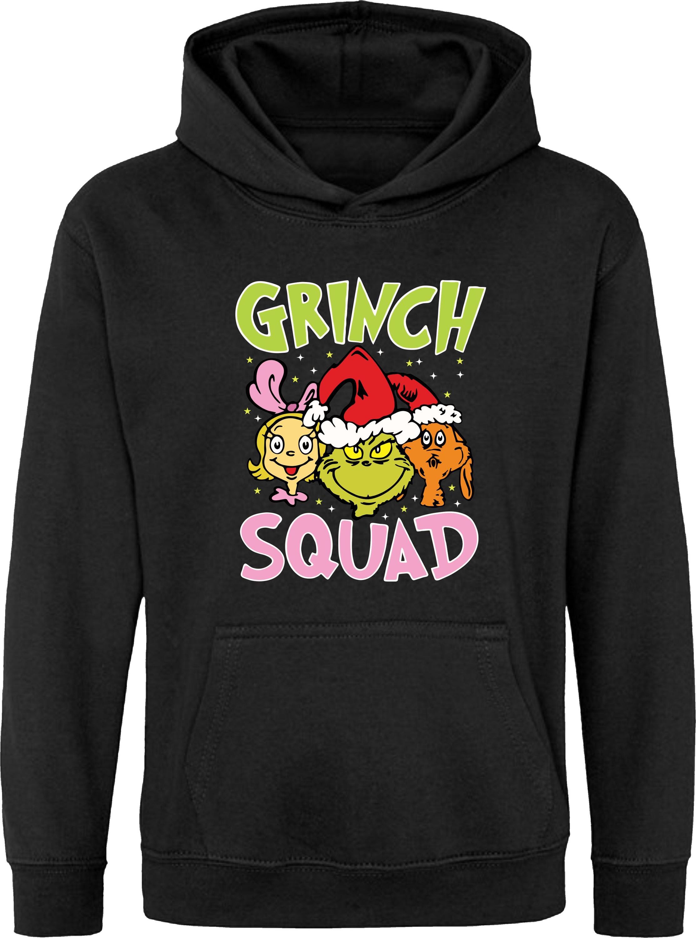 Grinch Squad Retro Christmas Hoodie, Merry Christmas Grinch Squad, Cute ...