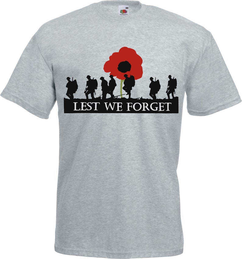 Lest We Forget T-shirt, D-day 80th Anniversary 1944-2025 Poppy Flower ...