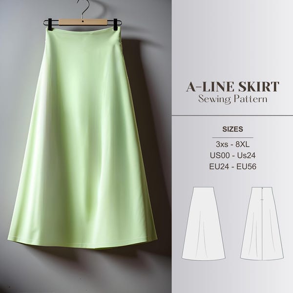 Satin Skirt - Etsy