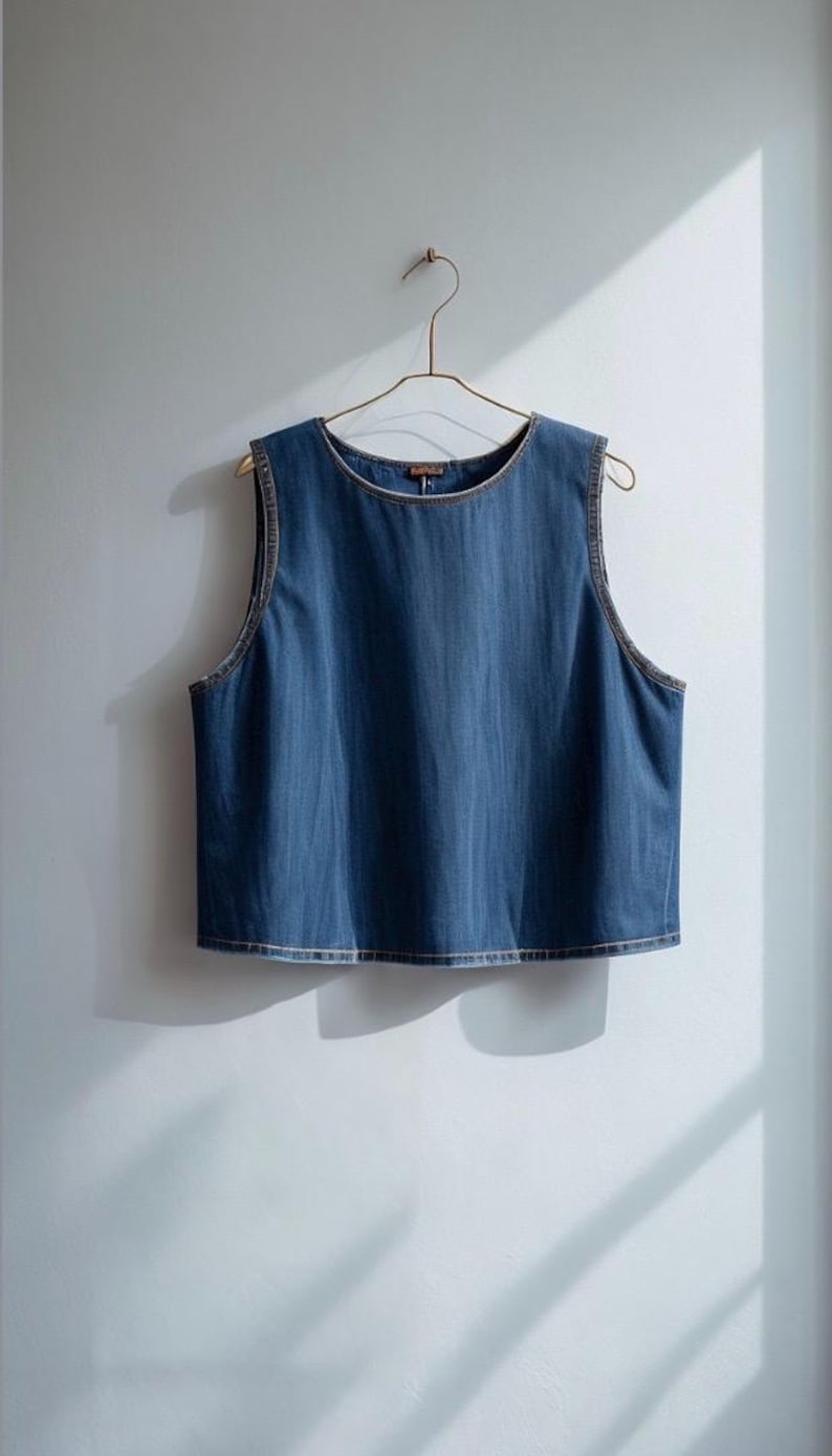 Tank Top Sewing Pattern PDF Easy Crop Top Pattern for Beginners Linen ...