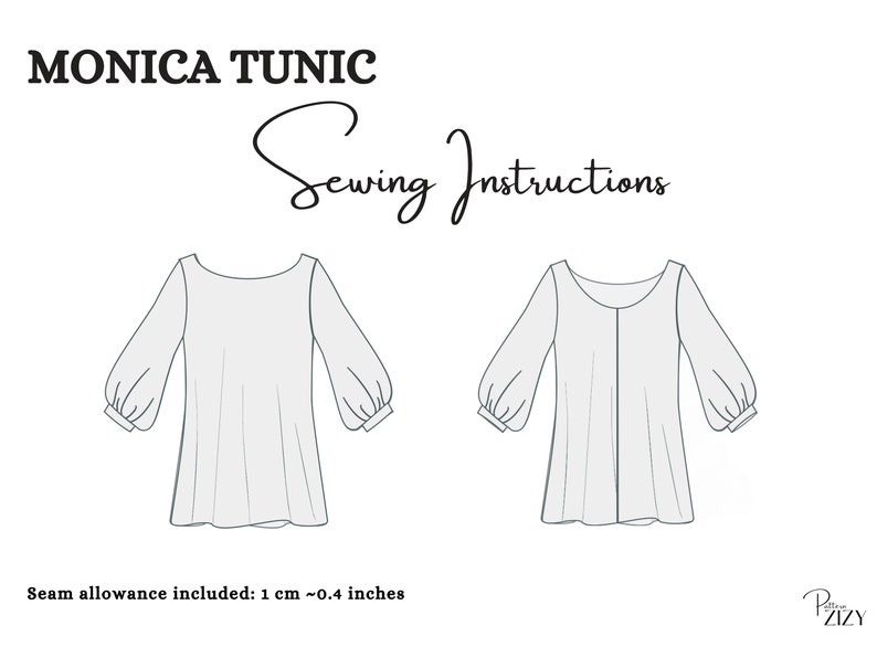 Summer Tunic Sewing Pattern Cottagecore Tunic Dress Pattern Bishop ...