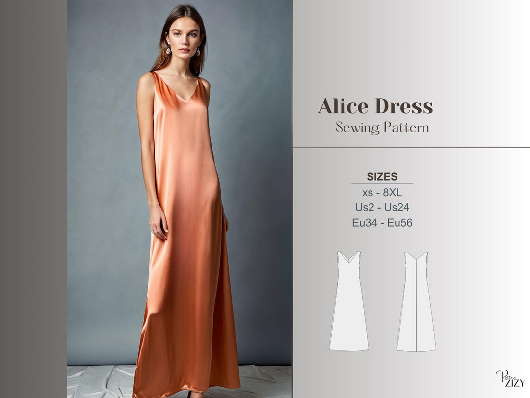 Summer Dress Sewing Pattern Maxi Dress Pdf Beginner Friendly Flowy ...