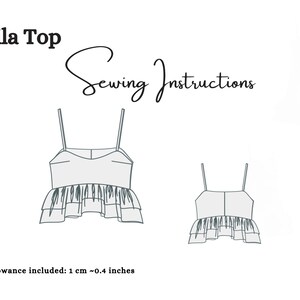 Strap Crop Top Pattern Strap Summer Top Sewing Bustier Pattern Cami Top ...
