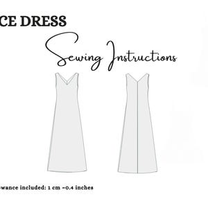 Summer Dress Sewing Pattern Maxi Dress Pdf Beginner Friendly Flowy ...