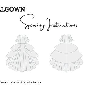 Renaissance Dress Sewing Pattern Medieval Ballgown Sewing Halloween ...