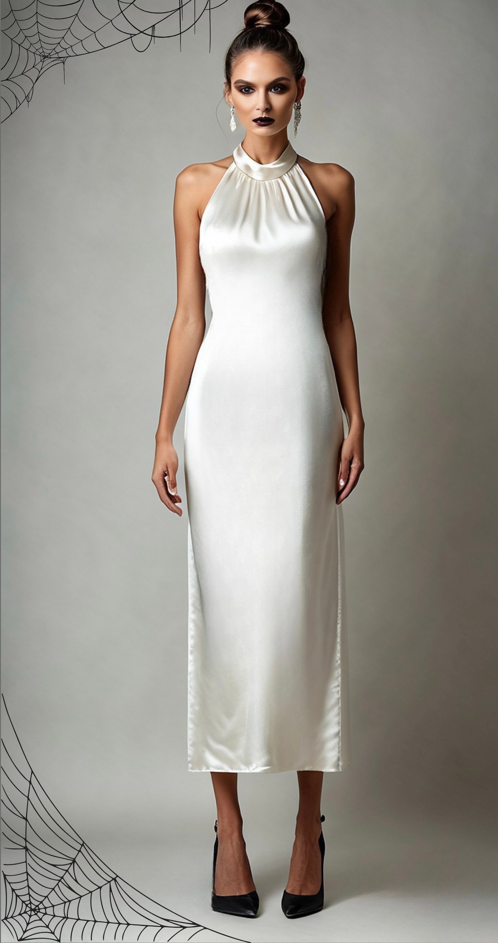 Halter Neck Dress Sewing Pattern Bridal Gown PDF Ball Gown Pattern Sexy ...