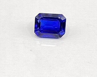 3.75 Carat Lab Created Blue Benitoite Pear Cut Gemstone - Stunning ...
