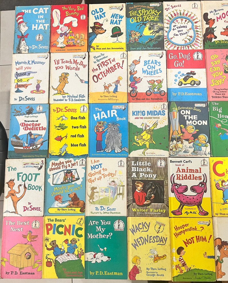 Dr Seuss & Bernstain Bears Vintage Book Collection - Etsy