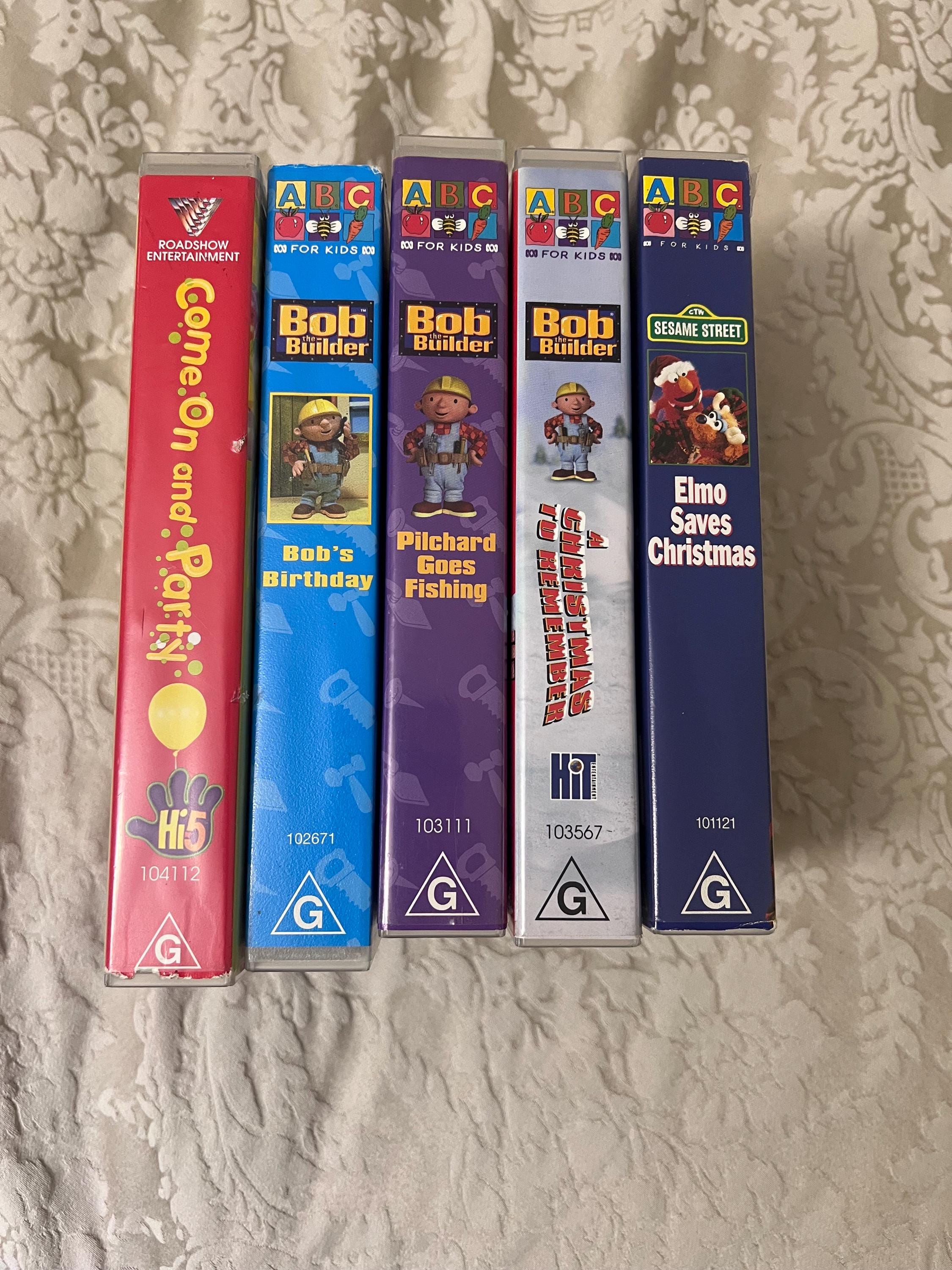 A Collection of Classic VHS Tapes Featuring Beloved Children's Shows ...