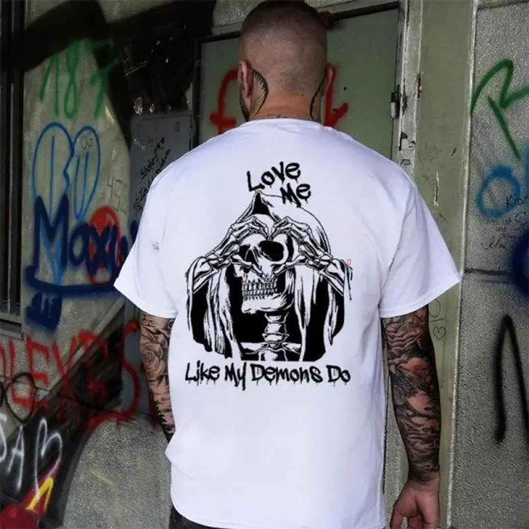 Love Me Like My Demons Do Shirt, Skeleton Heart Hoodie, Halloween ...