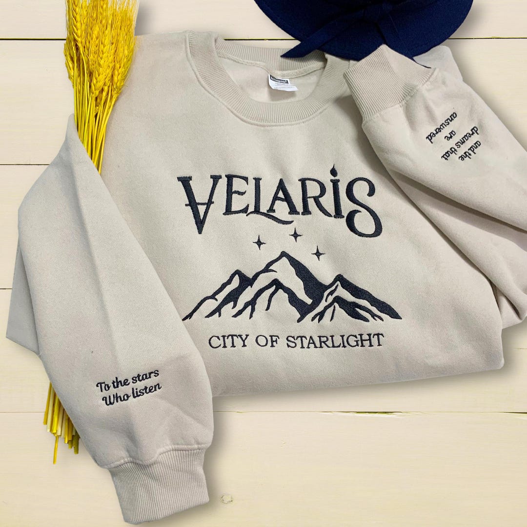 Customize Velaris City of Starlight Embroidered Sweatshirt, Velaris ...