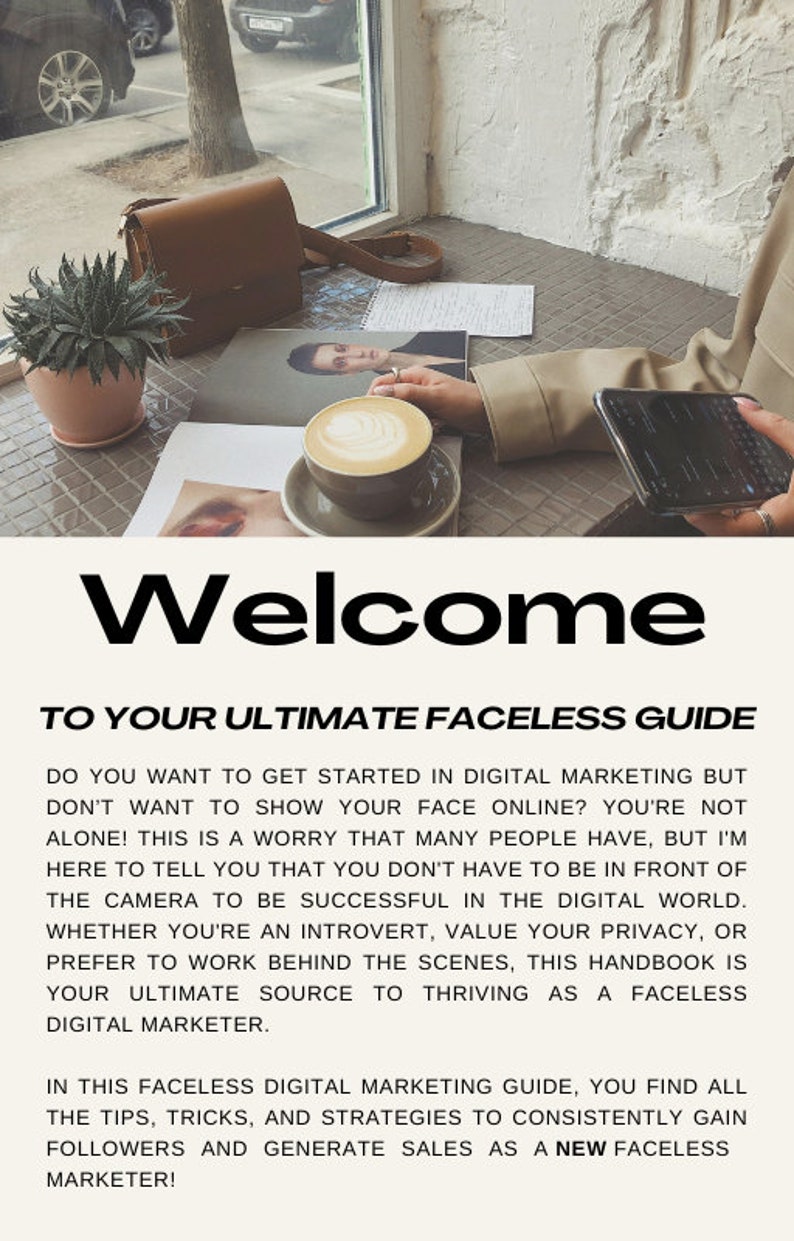 Your Ultimate Faceless Guide | Faceless Digital Marketing | Make Money ...