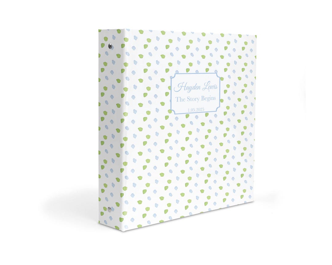 Personalized Baby Memory Book Binder – Keepsake Album for Milestones ...