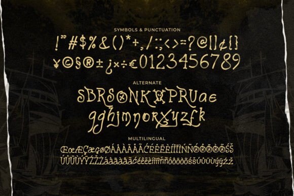 Pirate Master Font, Handwritten Font, Script Beautiful Font, Vintage ...