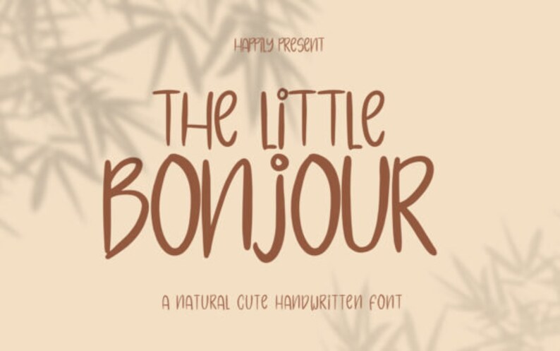 The Little Bonjour Font, Minimalist Font, Cricut Fonts, Casual Font ...