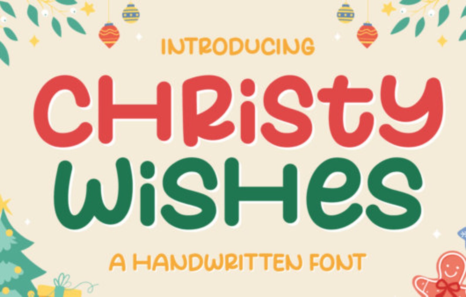 Christy Wishes Font, Display Font, Retro Font, Vintage Font ...